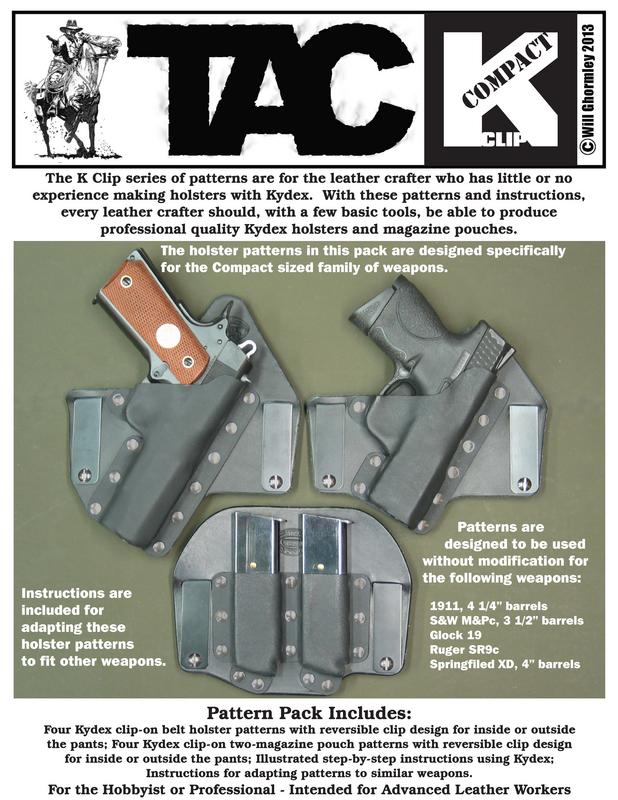 Will Ghormley-Maker, Kydex Holster Patterns, TAC, K Clip Combat Holster ...